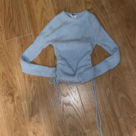 Princess Polly | Sweaters | Princess Polly Blue Sweater With Adjustable ...